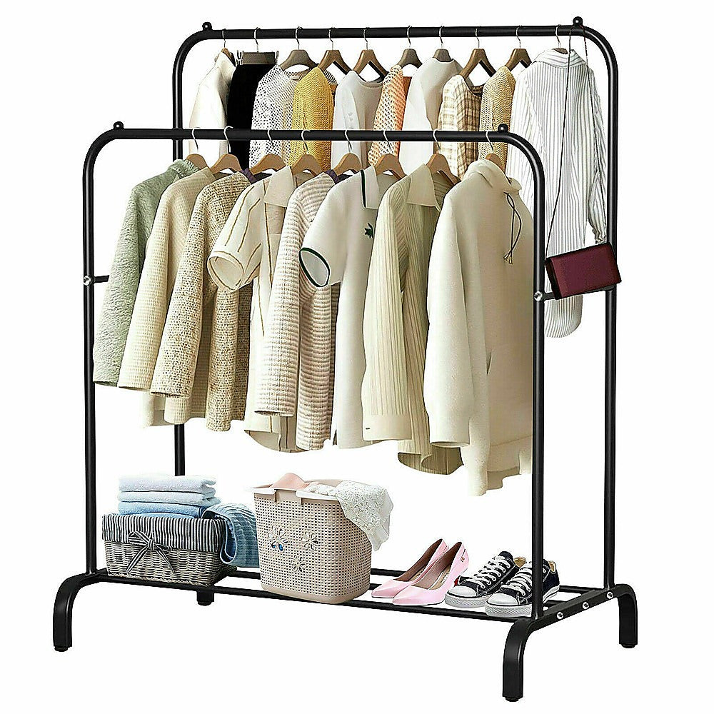 Heavy Metal Double Clothes Rail Stand · Kids Everyday Living